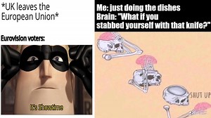 Weekend Meme Roundup: Shut Up Brain, 'Eurovision,' Adrian's Kickback