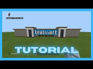 Minecraft Tutorial: How To Make Walmart! (New Version)