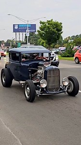 1931 Ford Model A Hot Rod Classic Car Drive By Engine Sound Woodward Dream Cruise 2024 | Casey Faitel