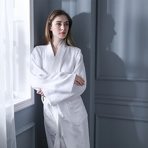 [Hot Item] Customized 100% Hotel Luxury New Terry Cloth Robe SPA Thick Unisex