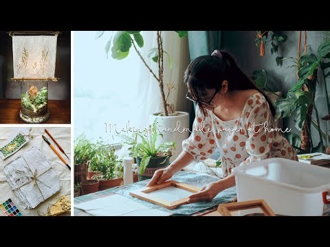 Sub) 2 Easy ways to DIY Handmade Paper | How I make my Recycled Paper at home