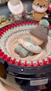 Cranknitting Fun! 🧶 #knittingmachine #hats #knitting | Hoop and Home