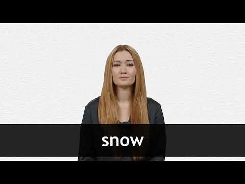 How to pronounce SNOW in American English