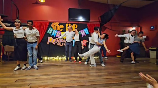 ⭐The Hop Graduation Party 2023 Semester 2⭐ Level 1 Lindy Hop performance Teachers : Tune & Young Ji Song : Hey, Bartender by Floud Dixon Students : Andy, Gevin, Senior, Porjai, Dany Benz, Faye, Jib, Game, Rose #TheHopGraduationParty2023 #TheHopBangkok #TheHopSwing | The Hop | Facebook