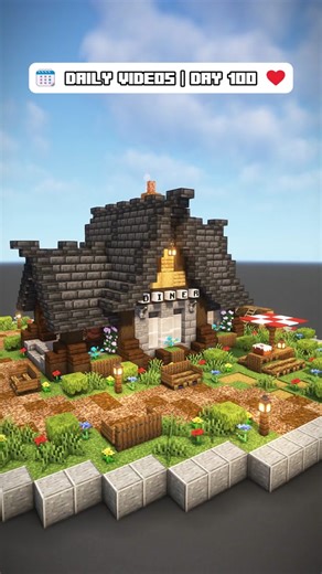 Minecraft Builds Ep. 92 | Fantasy Diner/Restaurant This video shows a Minecraft Rustic Medieval Fantasy Diner/Café/Restaurant design idea for your survival world or server. It includes a detailed kitchen, dining area, bedroom, desk, picnic table, log pile, benches, paths, and more! Don't forget to subscribe for more Minecraft building tips and tricks, Minecraft hacks, Minecraft tutorials, and more to bring your Minecraft aesthetic to the next level! #minecraft #minecraftbuild #minecrafttutorial 