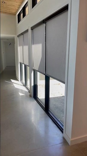 Hunter Douglas shades with PowerView gen 3 motors and controls.