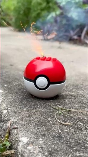 Poké Ball vs. Firecracker! #pokemon #fireworks #lego