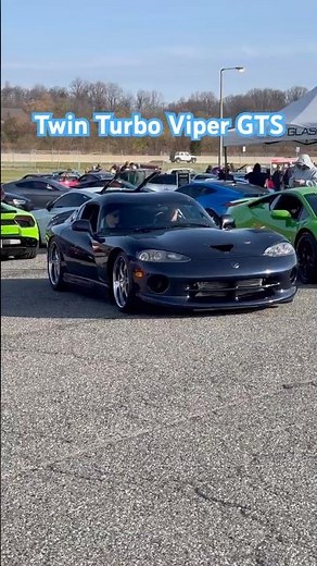 Twin Turbo Dodge Viper GTS @adk_automotive Season Closer @classicautomall #carsandcoffee #fastcars