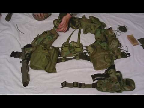 Military survival LBV Load Bearing Vest Aka. ITLBV TLBV LBE 24, 48 or 72 hour bug out bag setup