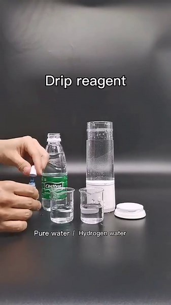 Portable 5-mins SPE/PEM Membrane Hydrogen Water Bottle Rechargable Ionized Water Generator Hydrogenated Water Bottle Removal O3 CL2,300ml