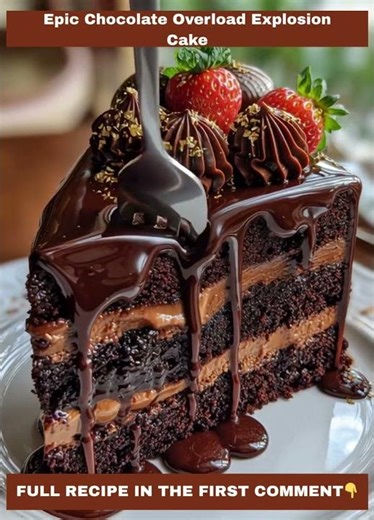 Epic Chocolate Overload Explosion Cake | Ultimate Chocolate Lover’s Dream 🍫🎂✨
