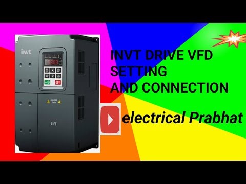 INVT VFD DRIVE SETTING AND CONNECTION / VFD CONTROLING AND PROGRAMMING