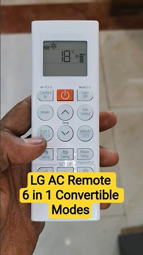 LG AC Remote Control Manual ❄️ #lgacremote #lgac2025 #airconditioner #shorts
