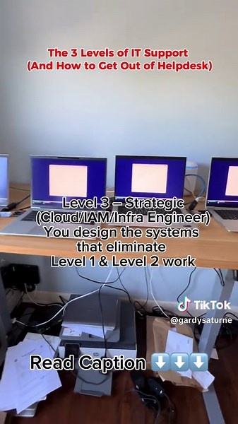 A lot of people talk about “getting out of helpdesk,” but nobody really explains what that shift actually looks like. I’m not speaking as someone who’s already made it to some senior engineering role… I’m speaking as someone who’s actively building the skills, moving step-by-step through each level inside a real Windows enterprise environment. What changed everything for me was realizing this: When a ticket lands on your plate, your job isn’t just to close it. You have to own the whole lifecycle