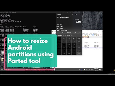 How to use Parted tool to resize partitions on an Android device