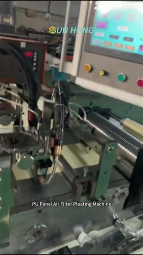 PU Panel Air Filter Rotary Pleating Machine