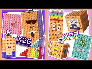 Numberblocks Twenty Six And Twenty Seven Times Tables | Mathlink Cubes X26 X27 Multiplications