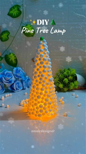 DIY Pine Tree Lamp🌲✨| DIY Night Lamp✨