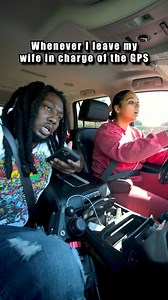 It literally told her 🙄🤦🏾‍♂️ #GPS #driving #wrongway #relatable #relationships #reality #marriedlife | Terrill Alphonso Bams