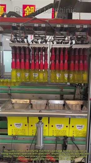 Satisfying Machines packaging bottle in Action: Filling Machine Operations.