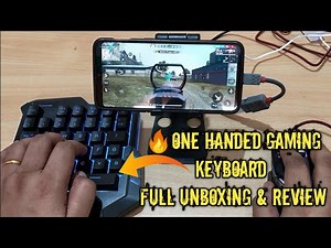 Bluefinger Bloodbat One Hand RGB Gaming Keyboard🔥Mini Gaming Keypad | Free Fire/BGMI/PUBG Mobile