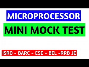 MICROPROCESSOR | MOST IMPORTANT MCQ QUESTIONS AND ANSWERS TEST | ISRO | BARC | ESE | BEL | RRB JE