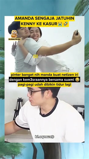 amanda sengaja jatuhin kenny 😭🤣 #amandamanopo #kennyaustin #viralyoutubeshort