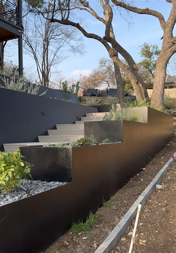 A little walk through of our tiered front porch job. Lots and lots of digging, welding, measuring, measuring again, and again. Came out pretty slick! #welding #home #tiktok #fyp #foryoupage