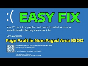 How To Fix Page Fault in Non Paged Area BSOD in Windows