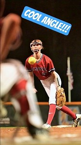 🥎 Unique Angle: Ground-Level Fastpitch Pitch! #shorts