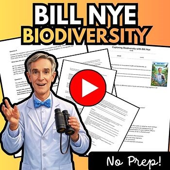 Bill Nye Biodiversity | Video Questions, Worksheet & Answer Key | Editable Word