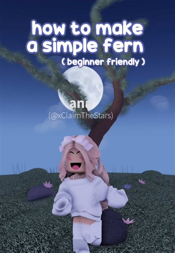 Simple Fern Building Tutorial in Roblox