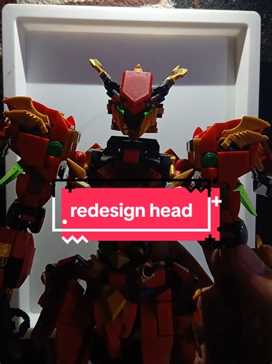 Creative LEGO Head Redesign with Glowing Features