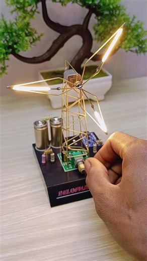Mini Windmill Power Plant: Amazing Skill!