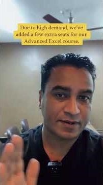 Due to high demand, we’ve added a few extra seats for our Advanced Excel course. #excel