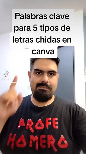 Tipos de letras chidas en #canva desde elementos #canvatips #diseñocreativo | Profe Homero