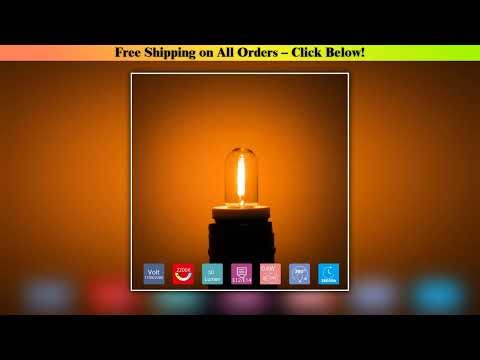 Vintage E12 Mini Night Lamp E14 LED Filament Light Bulb T16 0.6W Refrigerator Light Replacement
