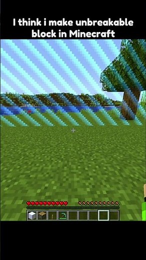How i make unbreakable block in Minecraft l #unbreakable #minecraft #shorts