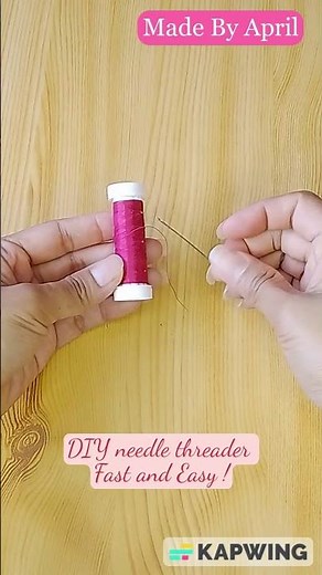 Needle Threading Hacks | How to thread a needle plus DIY needle threader without using tape or glue