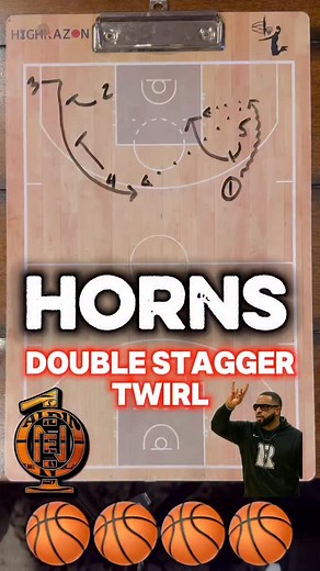 ✅ Comment “HORNS” to get the “HORNS Encyclopedia” Playbook with 66 Plays out of the Horns alignment to make your team LETHAL out of the Horns Offense 🔥 Horns | “Double Stagger Twirl” 📢 “Want to level up your coaching game? 🏀 Follow 👉 @One.of1.Hoops for daily coaching plays, strategies, and insights that WIN games. 🚨 💡 Every post is crafted to save you time, boost your team’s performance, and make coaching simpler. Why spend hours searching when you can follow and get it all in one place? �