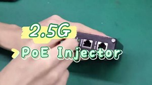 10G PoE Injector - Industrial 10 Gigabit IEEE802.3bt 60W Hardened POE Adapter with 12-48V DC Input DIN- Rail, IP40 Aluminum Case, for 10G Router/AP/PoE Extender