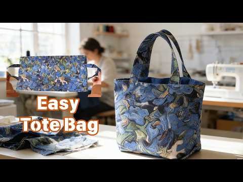 Fabric Tote Bag Sewing Tutorial |Easy Tote Bag Sewing Tutorial for Beginners
