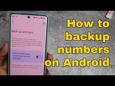 How to backup, restore contact numbers on Android Phone