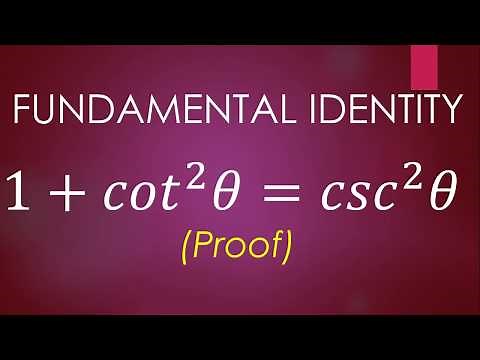 1+cot^2x=csc^2x Proof |Maths |Mad Teacher