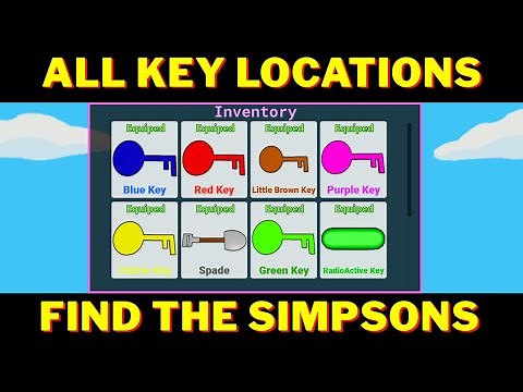 How To Get All Key Locations in Find The Simpsons | Roblox