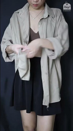 3 Fancy Ways to Tie A Button Shirt 👔 #fashionhacks