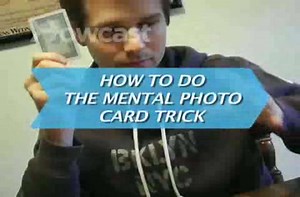 Mental photo card trick.