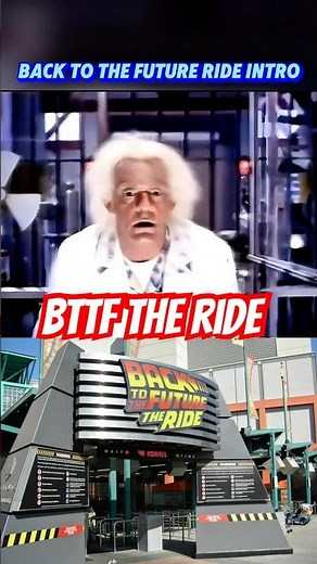 RARE Back to the Future Ride Intro – Watch What Happened Before the Ride Started! #backtothefuture