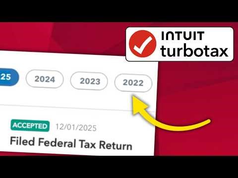 How to Recover Past Tax Returns on TurboTax | Get Last Year & Previous Years Tax Return! - 2026