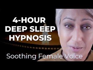 🌙 4-Hour Deep Sleep Hypnosis | Soothing Female English Voice for Deep Rest